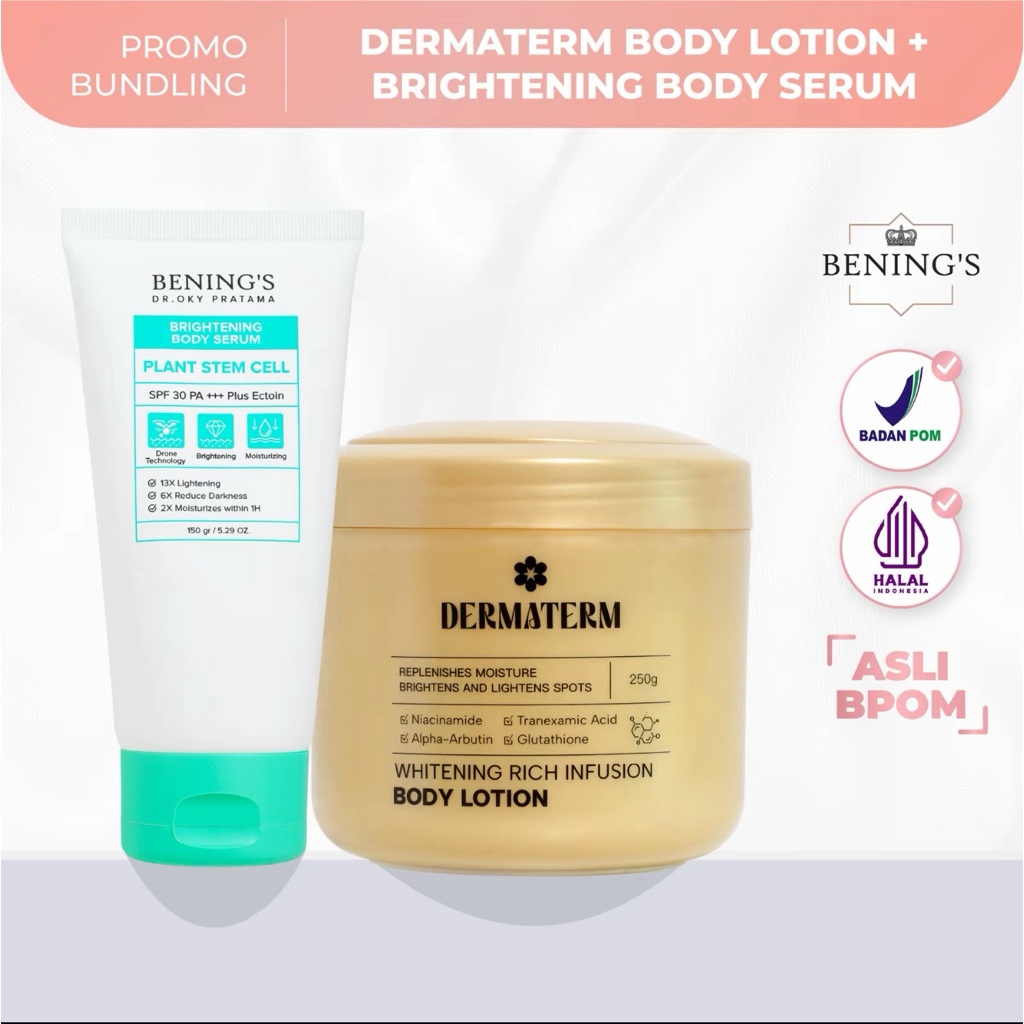 Jual Bening's Skincare Dermaterm Whitening Rich Infusion Body Lotion I ...