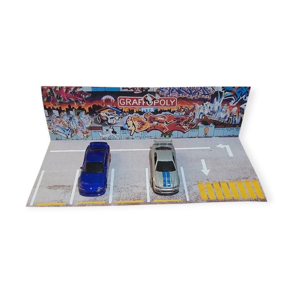 Jual Pola Graffopoly grafitti Diorama papercraft alas parkiran diecast ...