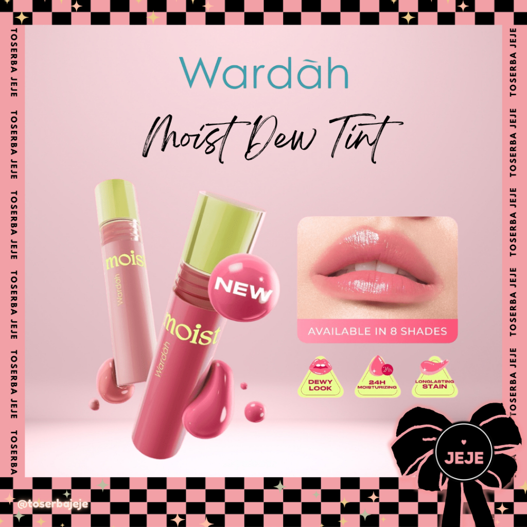 Jual WARDAH Moist Dew Tint 3gr | Liptint Glossy / Lip tint Ombre | Shopee Indonesia