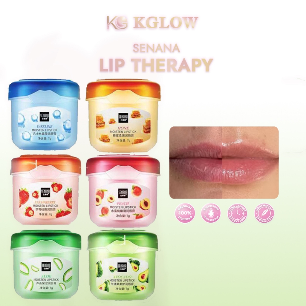 Jual GLOW | 6 Color Lip Therapy Moisturize Petrolum Jelly Lip Balm ...