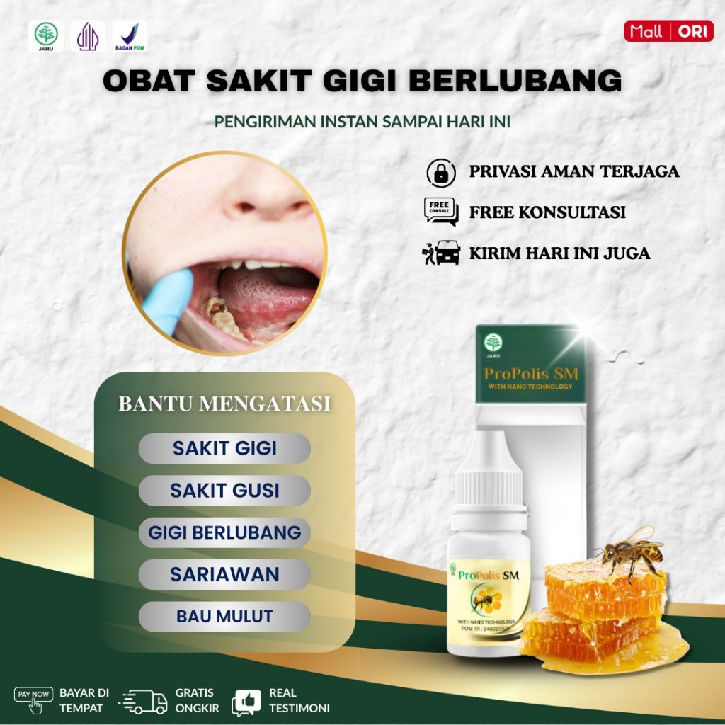 Jual Obat Sakit Gigi Berlubang Gusi Bengkak Gigi Sakit Sariawan,Gusi ...
