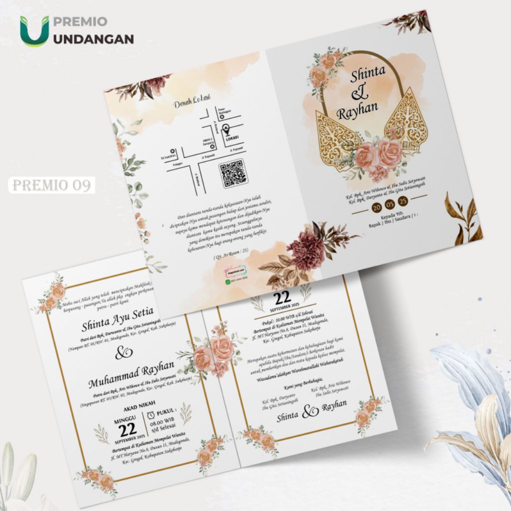 Jual UNDANGAN PERNIKAHAN FULL COLOR DESAIN RUSTIC MEWAH 2025 | Shopee ...