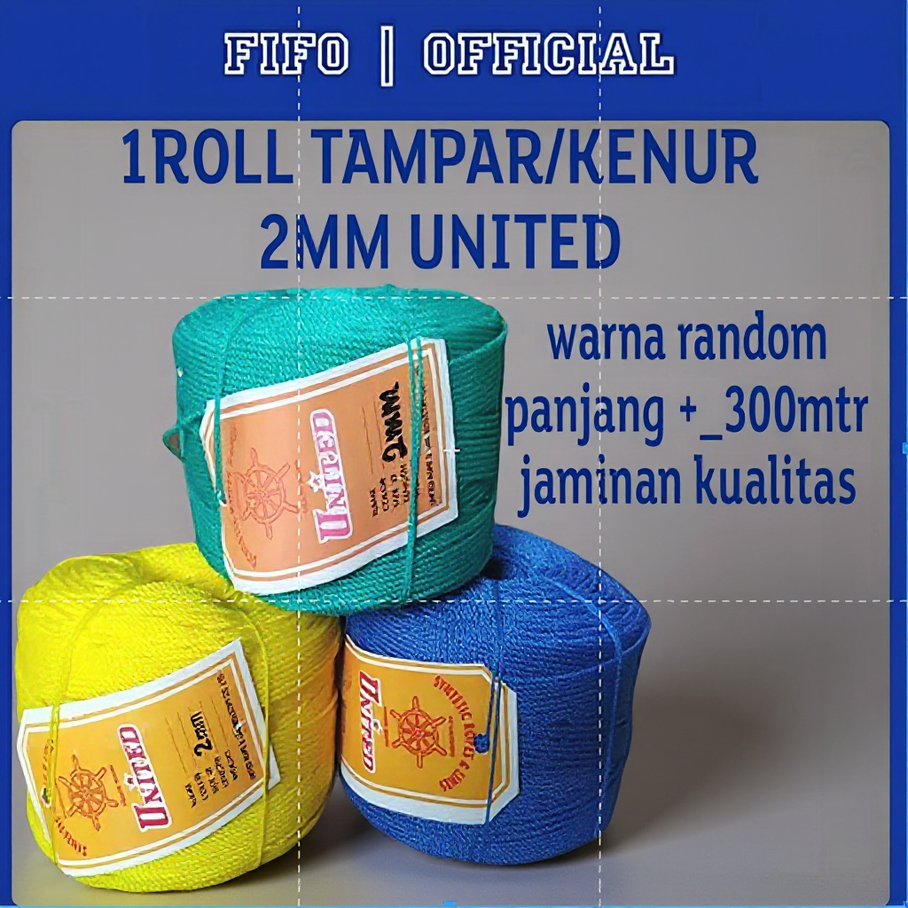 Jual [tali serbaguna 2MM] TALI TAMPAR 2mm 1 ROLL/ TALI TAMBANG 2MM TALI ...