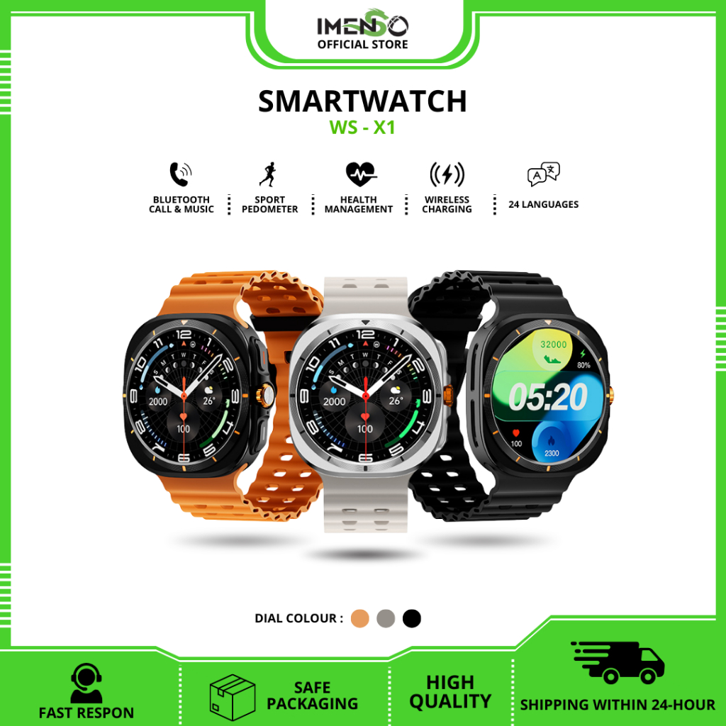 Jual IMENSO WS-X1ULTRA Smartwatch - fitness tracking HD 1.52" | BT Call ...