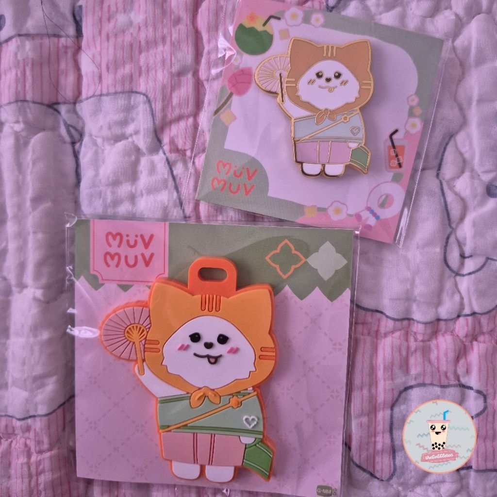 Jual Rubber Tag & Pin Character Fest MuvMuv MilkLove GMMTV | Shopee ...
