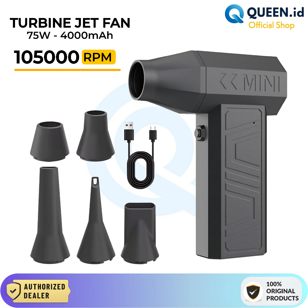 Jual QUEEN X3S Air Duster Blower Mini Turbo Jet Fan Kipas Angin Turbine ...