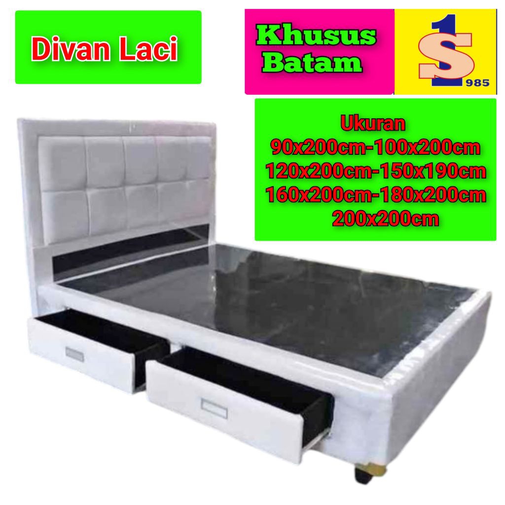 Jual DIVAN LACI UK.90,100,120,150,160,180,200CM / RANGKA TEMPAT TIDUR ...