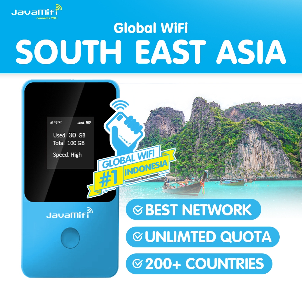 Jual JavaMifi 4G Global Travel Wifi South East Asia Unlimited | Rental ...