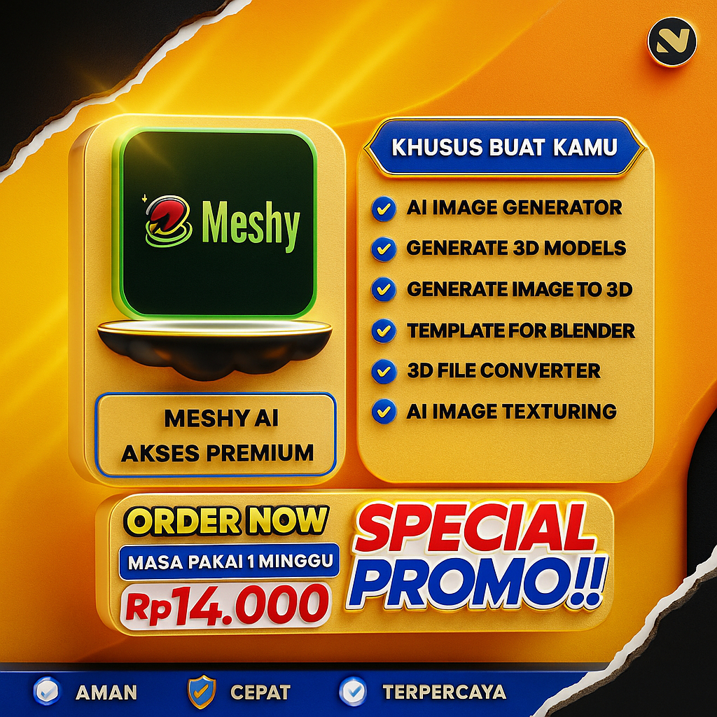 Jual MESHY AI : 3D Model Generator, 3D Image Generator. Generate Image ...