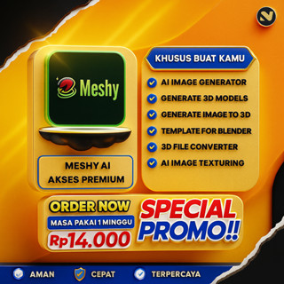 Jual MESHY AI : 3D Model Generator, 3D Image Generator. Generate Image to 3D, Compatible dengan ...