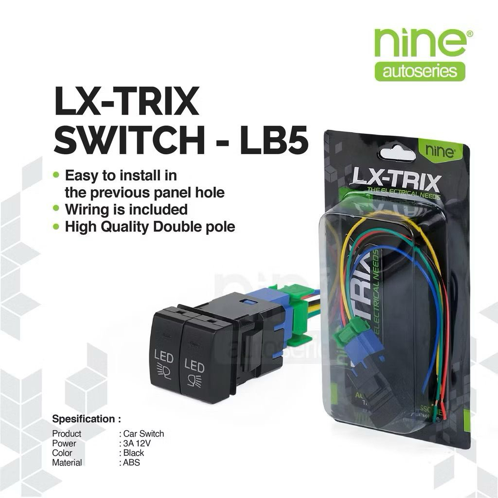 Jual LX-TRIX Saklar Mobil Listrik 2 Mode Lampu Utama Foglamp Toyota ...