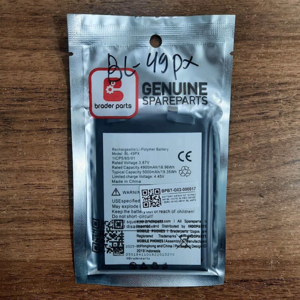 Jual BATERAI BATTERY INFINIX GT 10 PRO / X6739 / NOTE 30 PRO / X678B ...