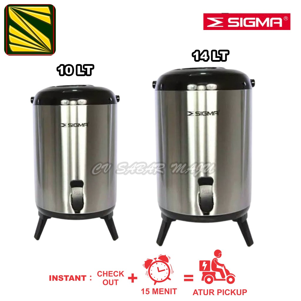 Jual Sigma Dispenser / Termos Air Panas & Dingin Jumbo Stainless 10 ...
