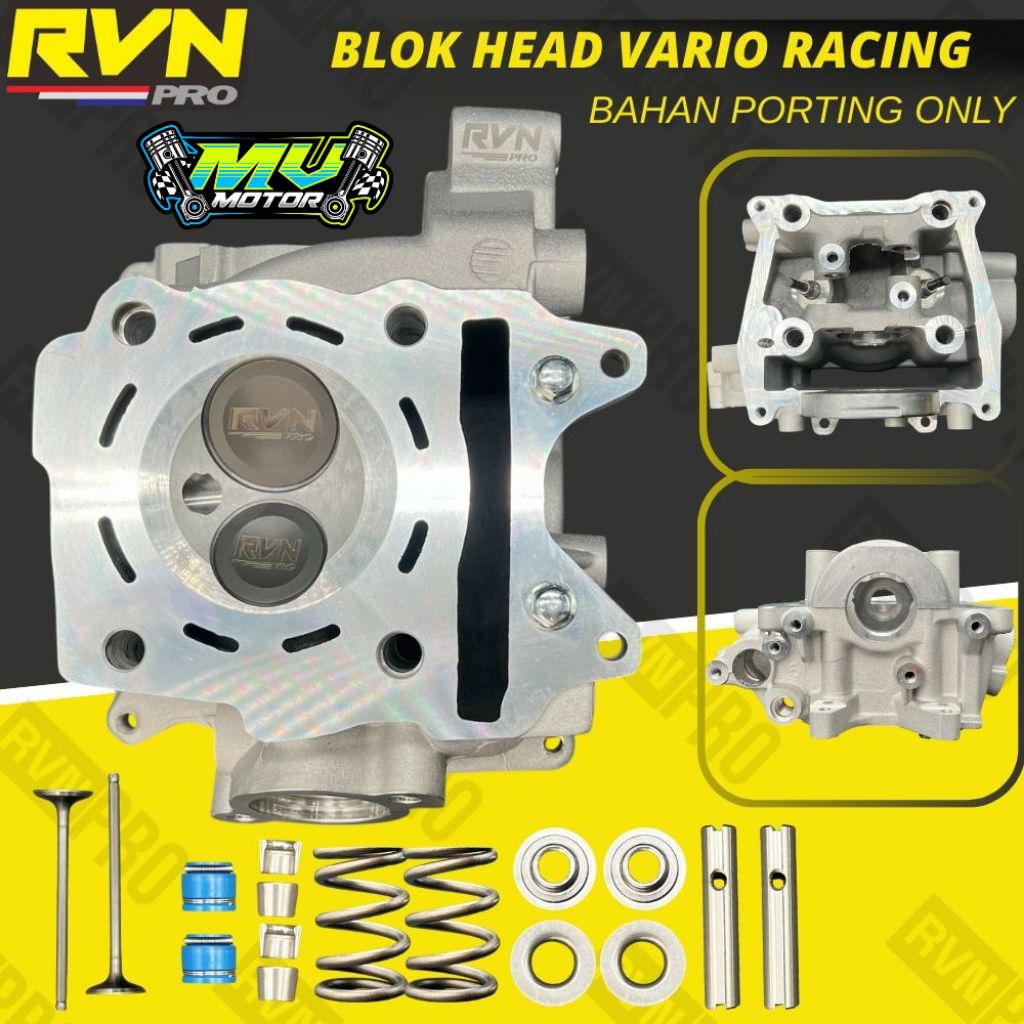 Jual CYLINDER HEAD BLOCK BLOK HEAD CNC PORTING RVN RACING VARIO 125 150 ...