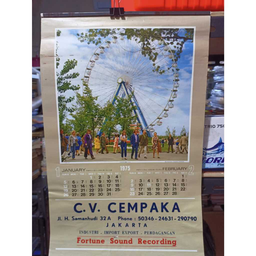 Jual Kalender jadul Kalender 1975 CV Cempaka | Shopee Indonesia