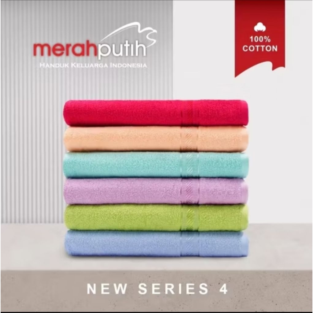 Jual HANDUK MERAH PUTIH BESAR POLOS UK 140x70 | Shopee Indonesia