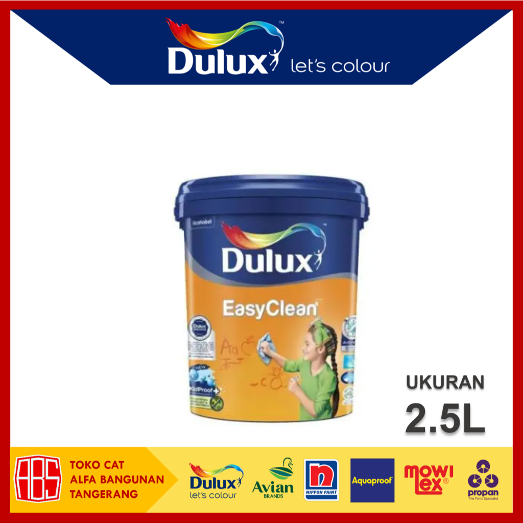Jual Dulux EasyClean Galon 2.5L - Cat Tembok Interior Premium Kilap ...