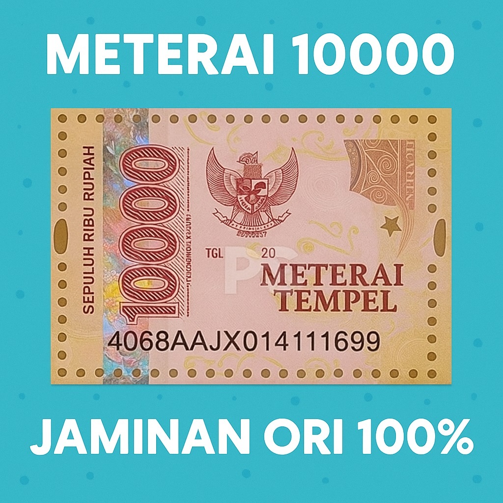 Jual Materai Tempel Rp10.000 Asli Resmi – Jaminan Ori 100% | Shopee ...
