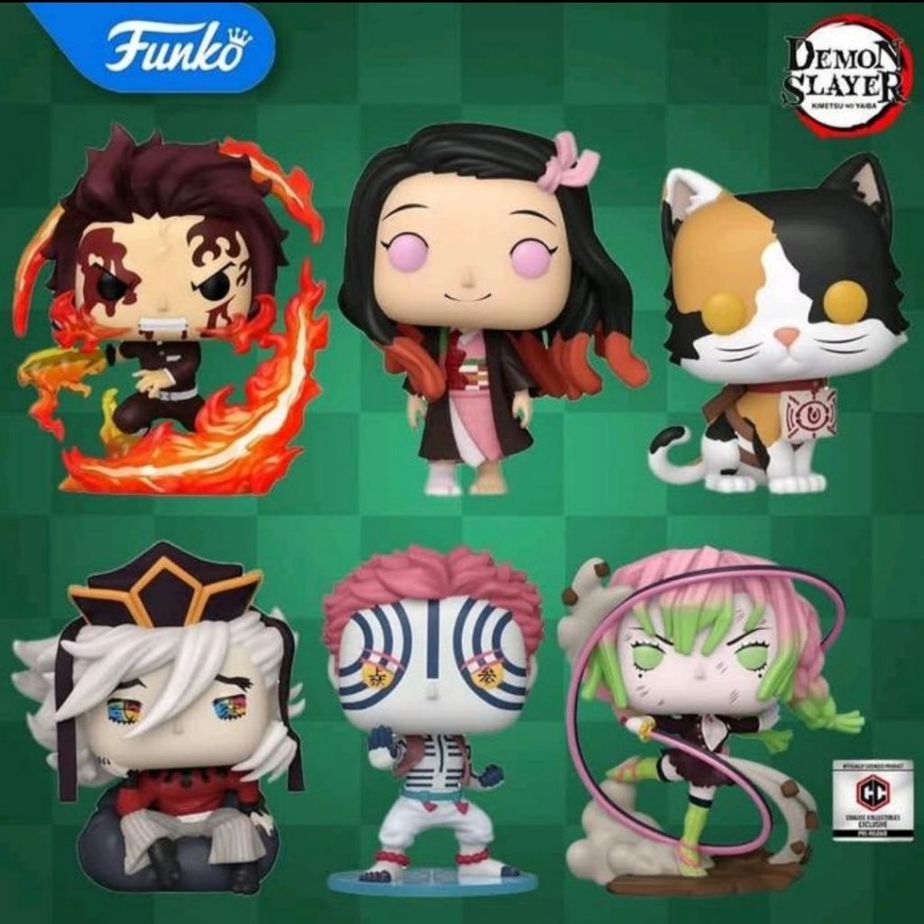 Jual Funko Pop Demon Slayer Tanjiro Nezuko Akaza Doma Chachamaru Mitsuri | Shopee Indonesia
