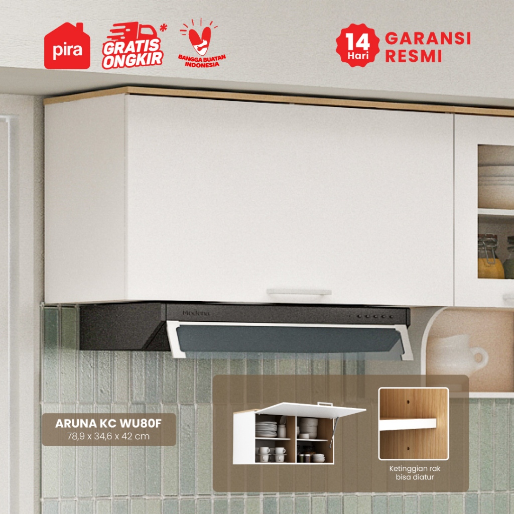 Jual PIRA METROPOLIS OX - ARUNA KC WU80F Rak Dapur / Rak Gantung Dapur ...