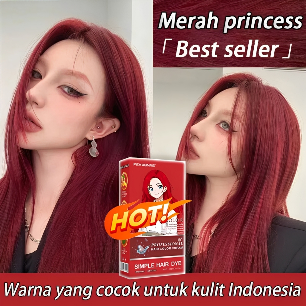 Jual [ READY KIRIM HARI INI ] Cat Rambut Merah Neptune Red - Warna Bold ...