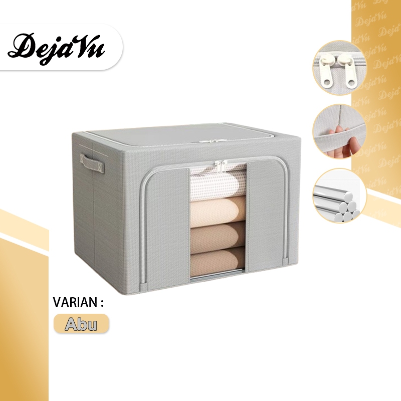 Jual Dejavu Storage Box Pakaian Double Zipper Large Tempat Penyimpanan ...