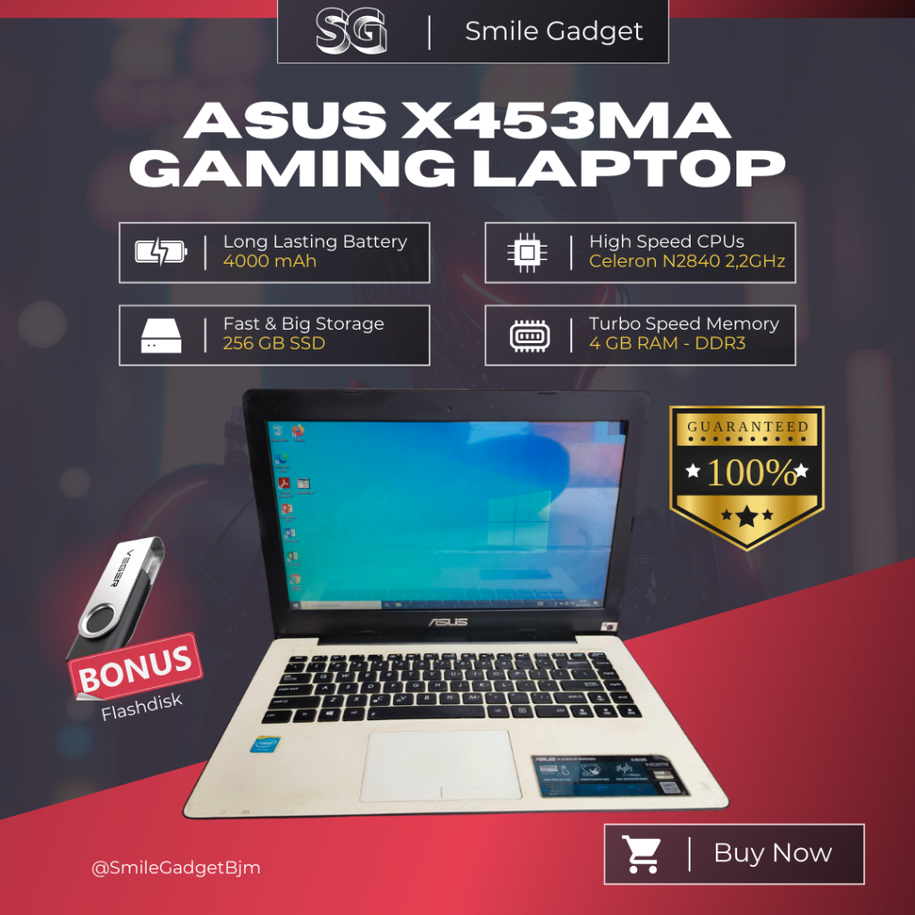Jual Laptop Asus X453MA Intel Celeron VGA Intel HD Ram 4GB SSD 256GB ...