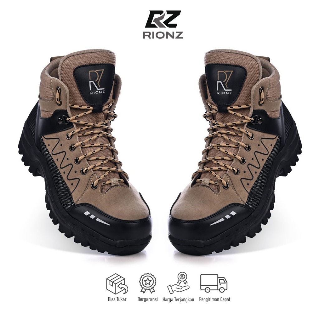 Jual Rionz Rodri Cream Sepatu Boots Pria Safety Tracking Outdor Touring ...