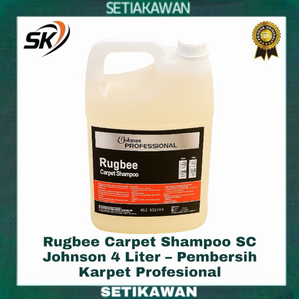 Jual Rugbee Carpet Shampoo SC Johnson 4 Liter – Pembersih Karpet ...