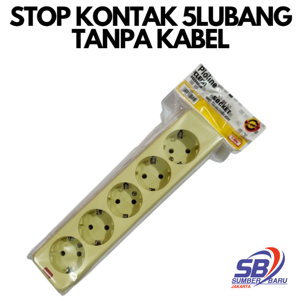 Jual STOP KONTAK 5 LUBANG COLOKAN LISTRIK STOP KONTAK TANPA KABEL SBJ ...