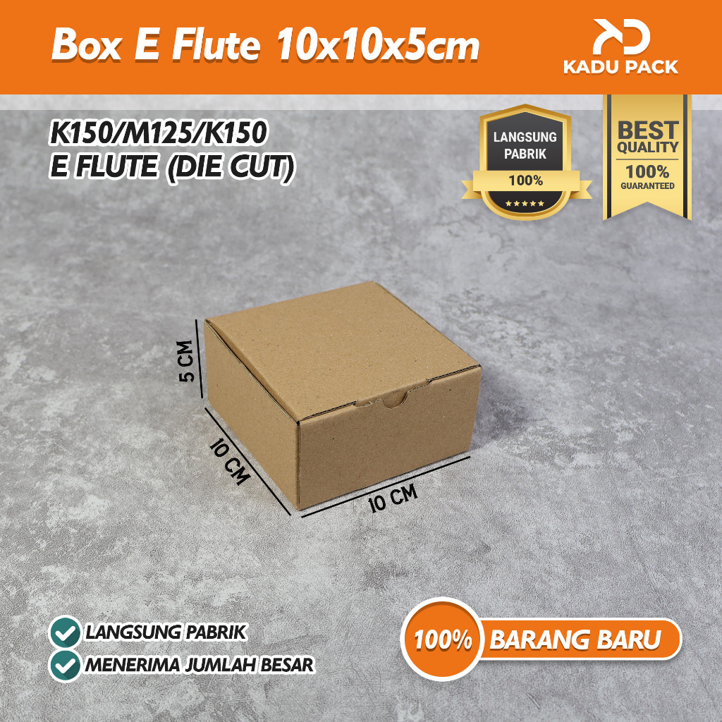Jual (Isi 20 Pcs) Kardus Karton Box Packing E Flute Die Cut Polos ...