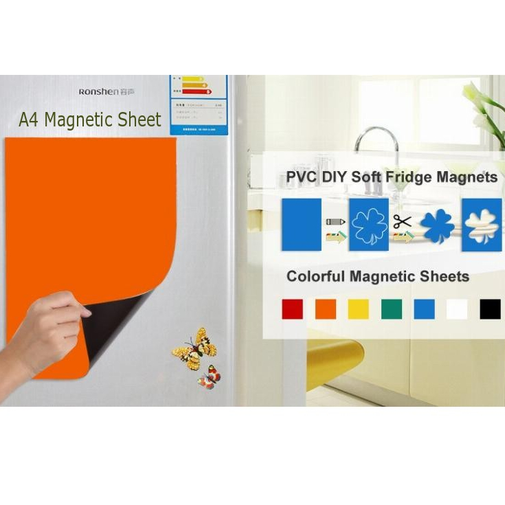 Jual A4 Sheet Magnetic Kertas Magnet Gunting Potong Tempel Kulkas ...