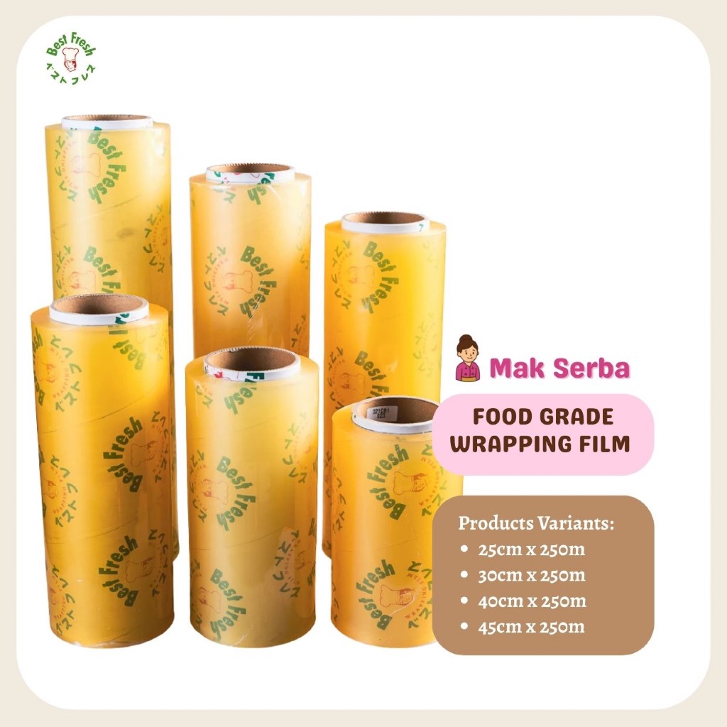 Jual BEST FRESH Wrapping Film / Plastik Wrap Makanan / Food Wrapping ...