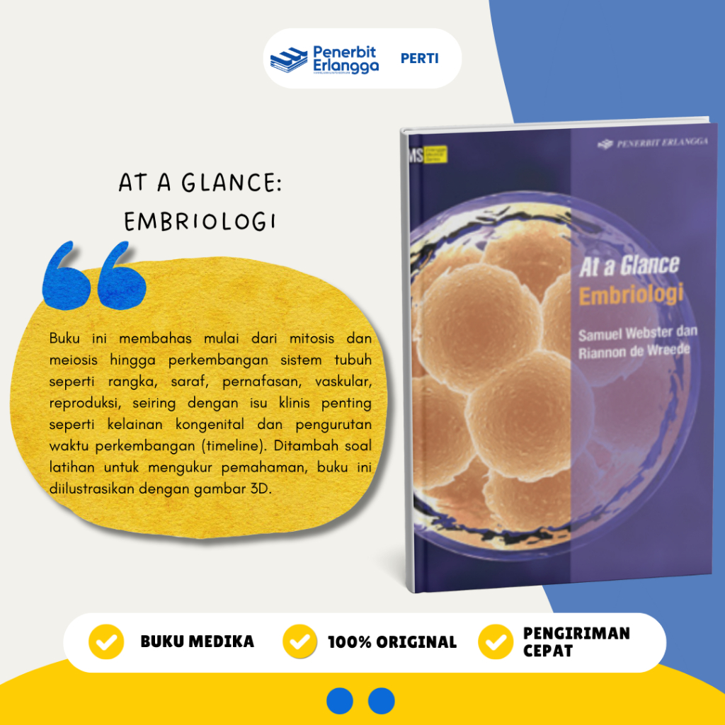 Jual [Erlangga Official] At A Glance Embriologi - Samuel Webster ...