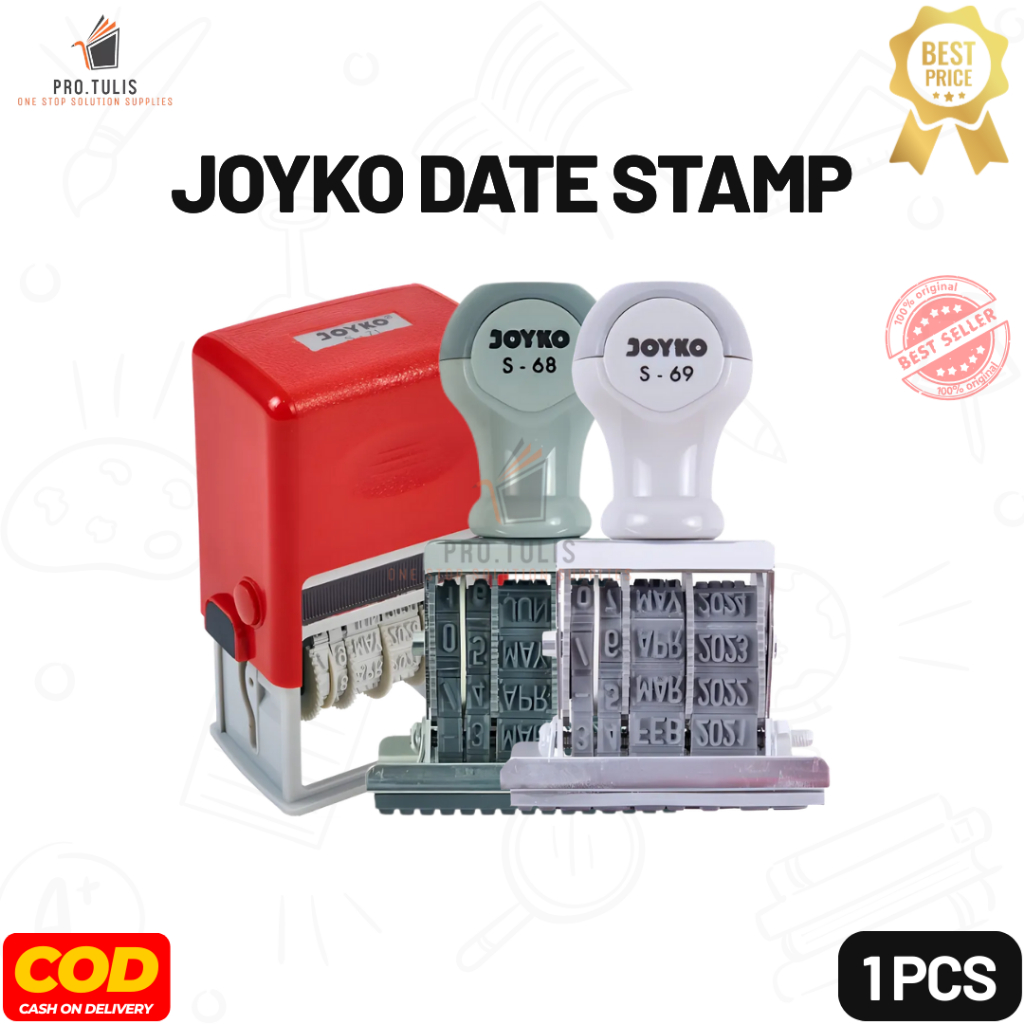 Jual (1 Pcs) Joyko Date Stamp S-68 / S-69 / S-71 Stempel Tanggal ...