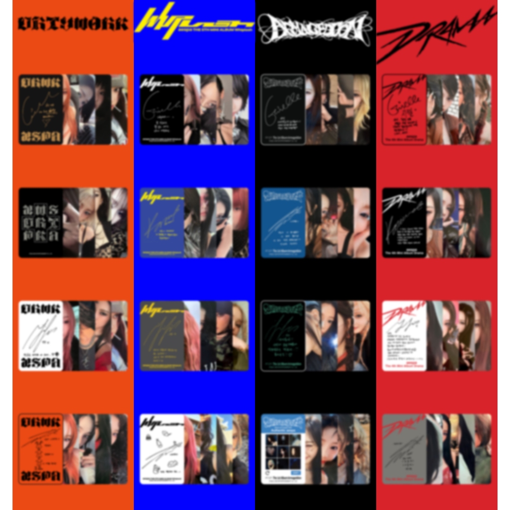 Jual [FULL SET] Photocard Aespa Dirty case code worker whiplash ...