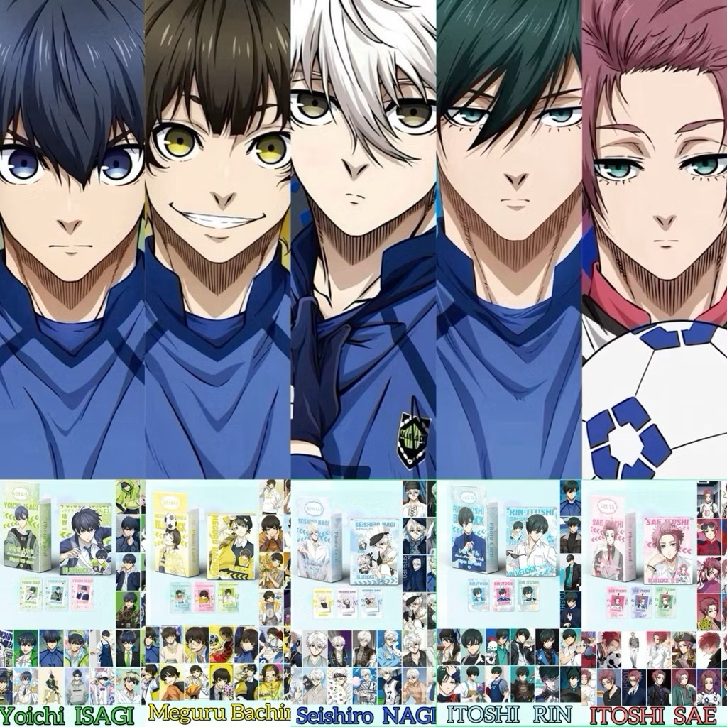 Jual (50 pcs)Blue Lock Hologram Photocard ISAGI RIN NAGI SAE BACHIRA ...