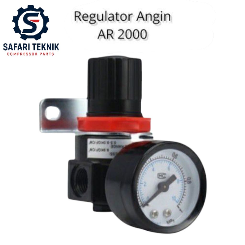 Jual Air Regulator Angin Ukuran 1/4 inch AR 2000 Hitam Filter Udara ...