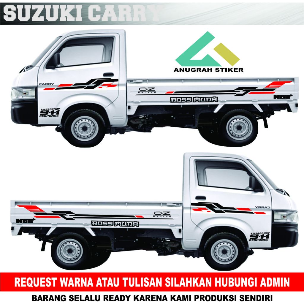 Jual Stiker Mobil Pick Up New Carry Sticker Cutting List Bodi Samping ...