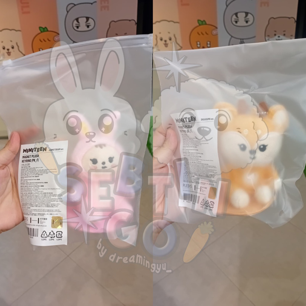 Jual OFFICIAL MERCH MINITEEN MAGNET PLUSH KEYRING SEVENTEEN JJONGTORAM ...