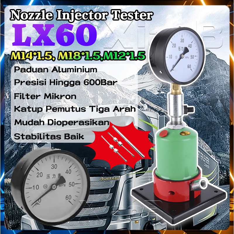 Jual LX60 Profesional Nozzle Injector Tester Penguji Injektor Diesel ...