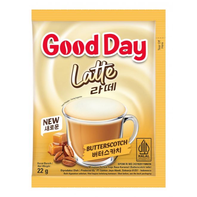 Jual Good Day Latte Butterscotch ( 10 sachet / Renceng ) | Shopee Indonesia