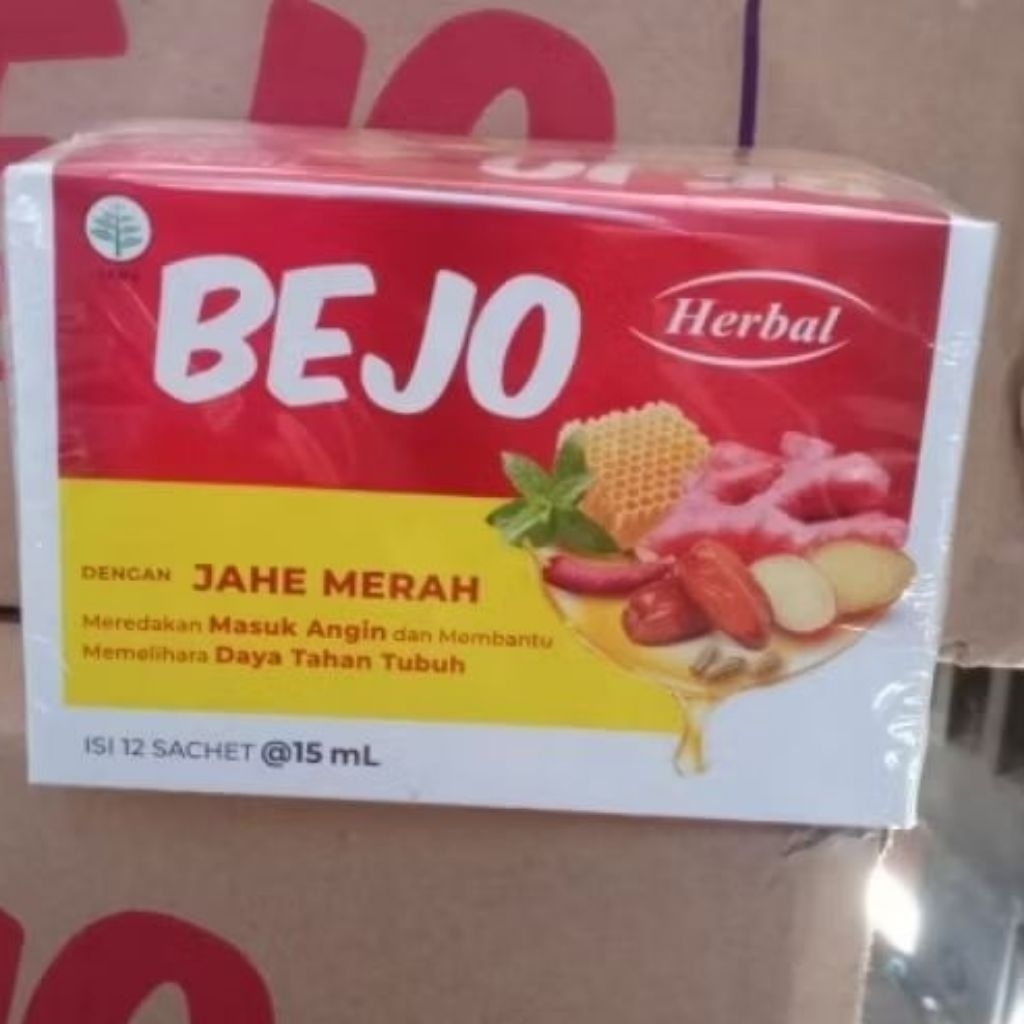 Jual Bejo Jahe Merah 12 SACHET @15 ml) untuk Daya Tahan Tubuh, masuk ...