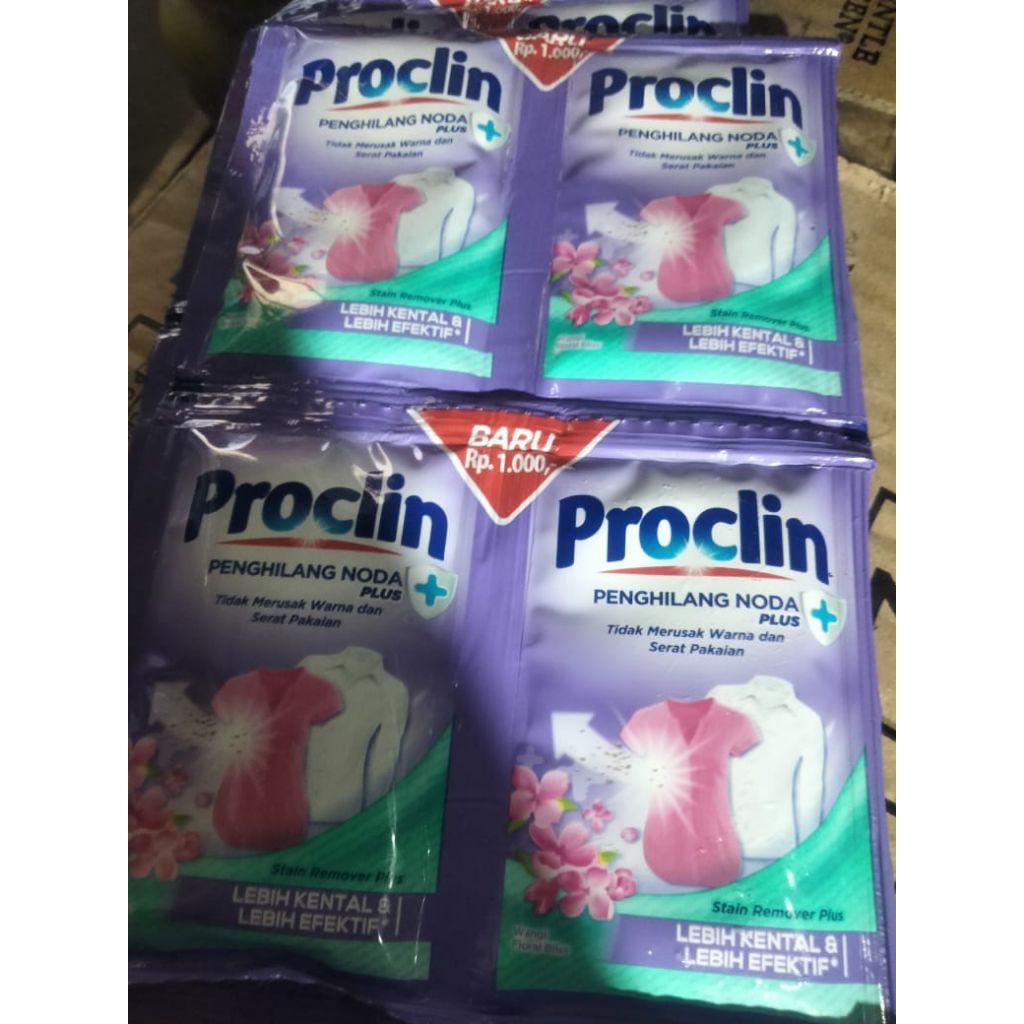 Jual proclin penghilang noda pakaian (1renteng isi 24's) | Shopee Indonesia