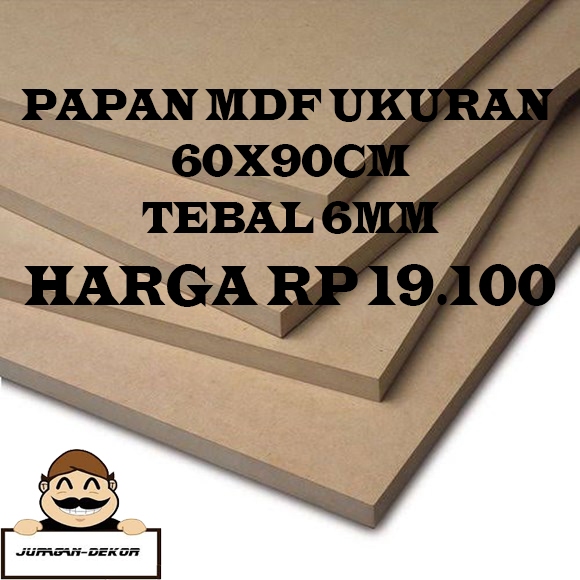 Jual Papan Mdf tebal 6mm ukuran 60x90 cm | Shopee Indonesia