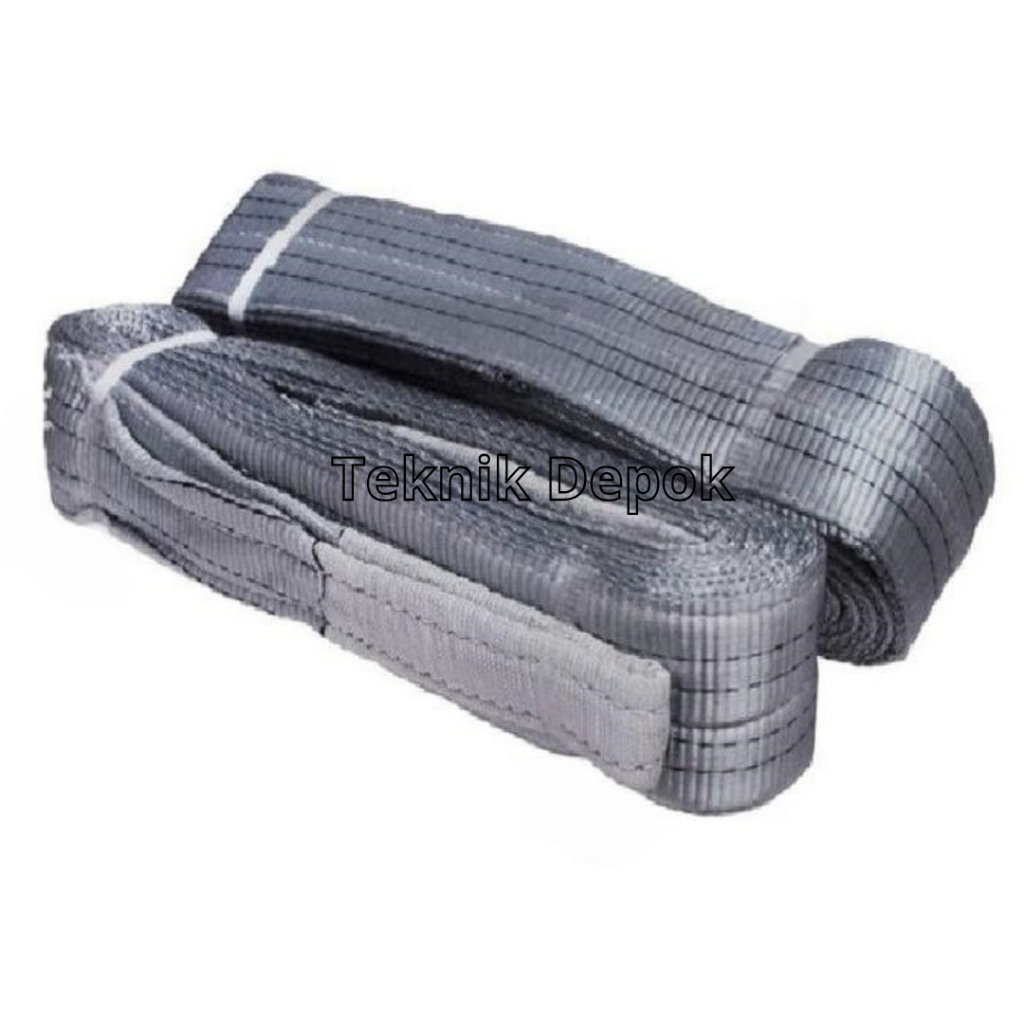 Jual Webbing Sling 4 Ton x 8 Meter Tali Pengikat Pengangkat Penarik ...