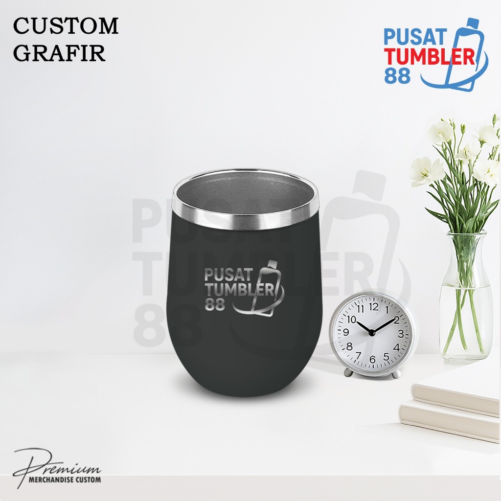 Jual Custom Grafir laser Mug egg Cupapi 350ml Stainlee Anti Tumpah ...