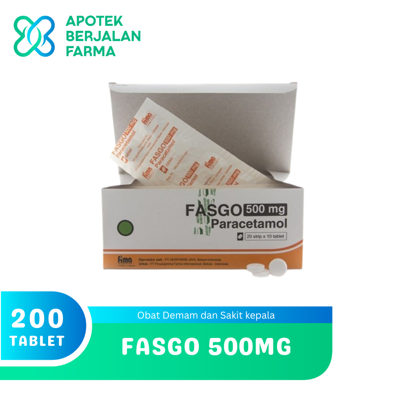 Jual Fasgo Tablet 500 MG Box isi 200 Tablet - Obat Demam dan Nyeri ...