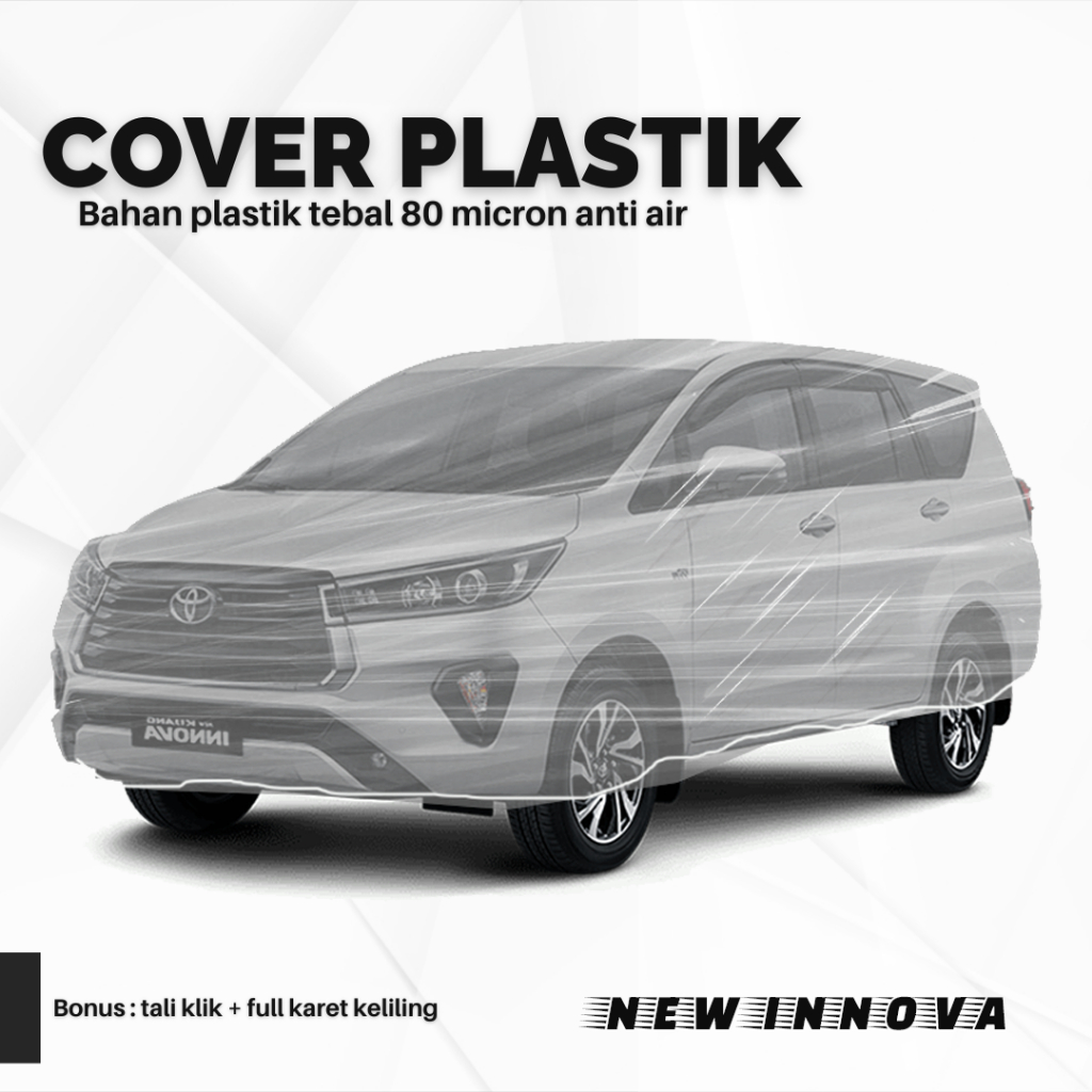 Jual Plastik Transparan Tebal 80 Micron anti air Body Cover Mobil ...