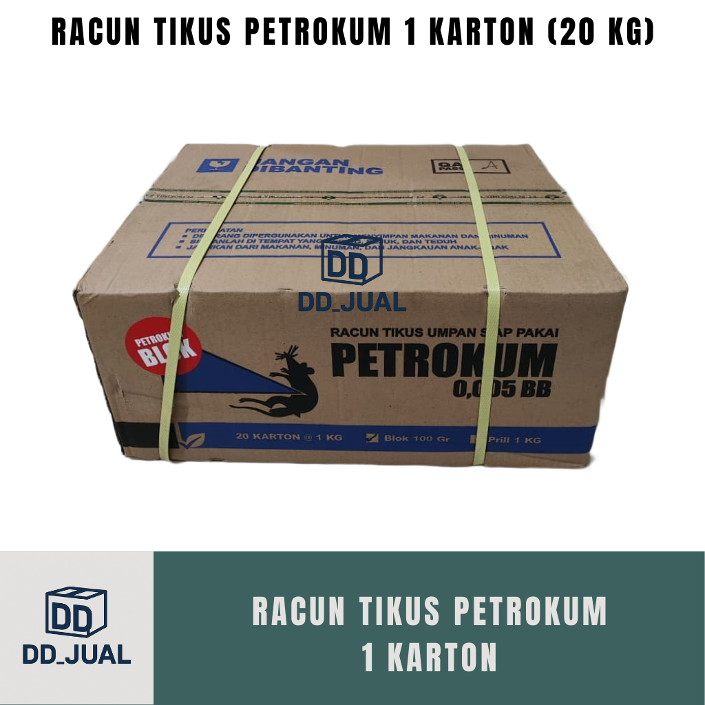 Jual 1 KARTON PETROKUM HARGA GROSIR ISI 200 PCS | RACUN TIKUS PETROKUM ...